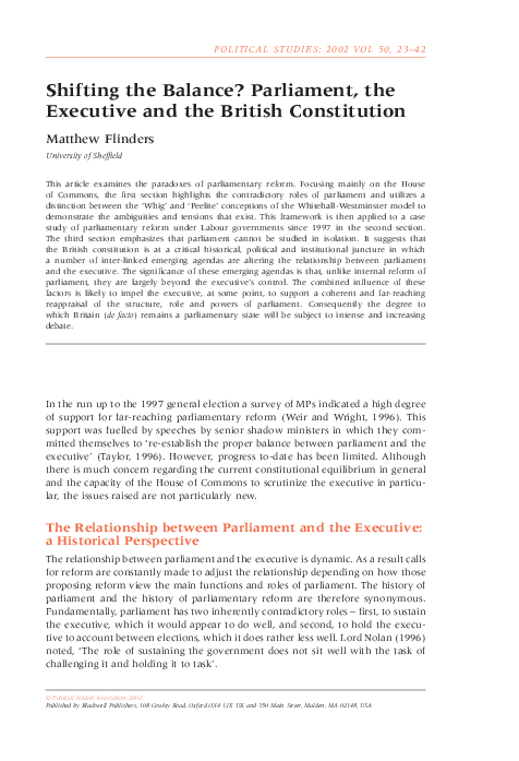 (PDF) Shifting the balance