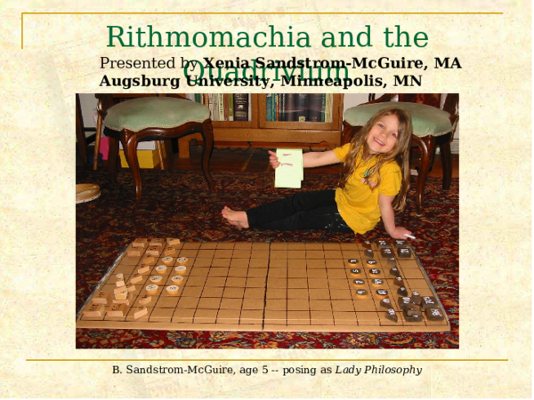 (PPT) Rithmomachia and the Quadrivium: Moral Victory through Number and ...
