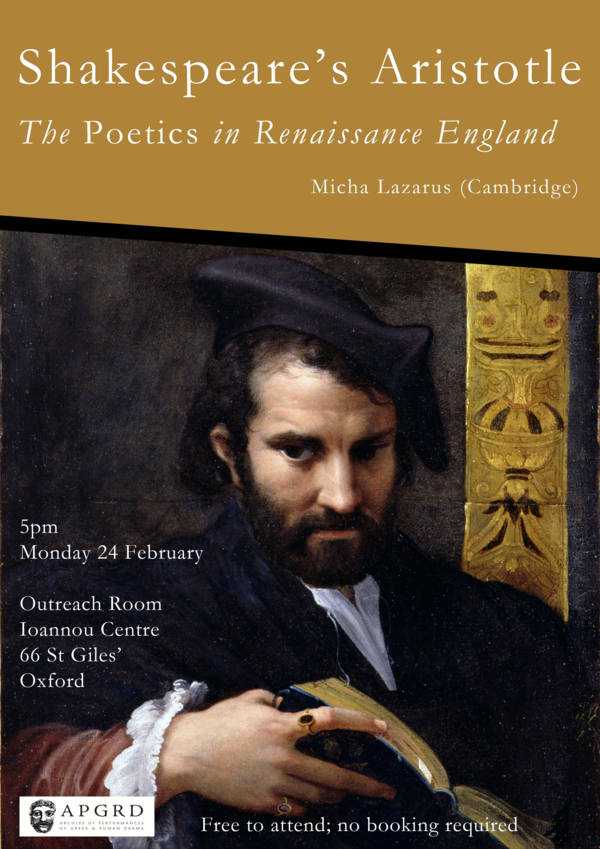 (PDF) Shakespeare's Aristotle: The Poetics in Renaissance England