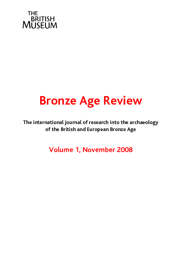 (PDF) Creating a research agenda for the Bronze Age in Britain