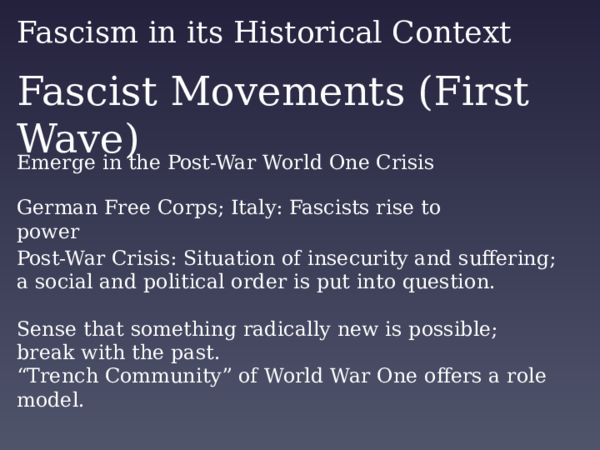 (PPT) Mmw lecture fascism