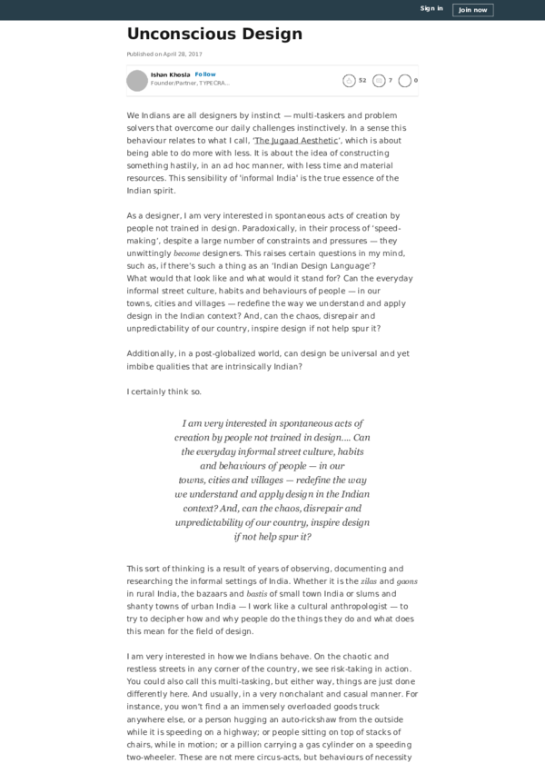 (PDF) Unconscious Design: Construct Deconstruct Construct