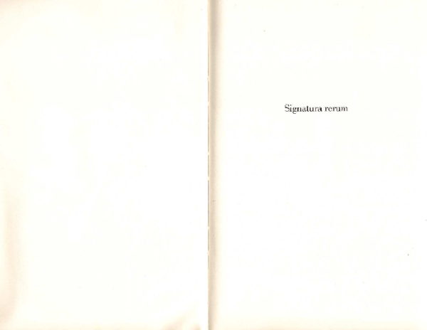 (PDF) Signatura rerum