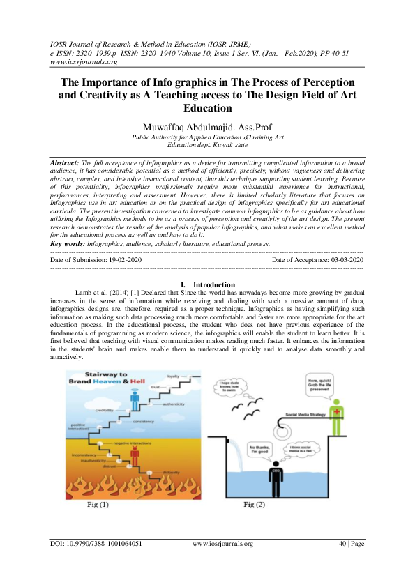 (PDF) The Importance of Info graphics in The Process of Perception and ...