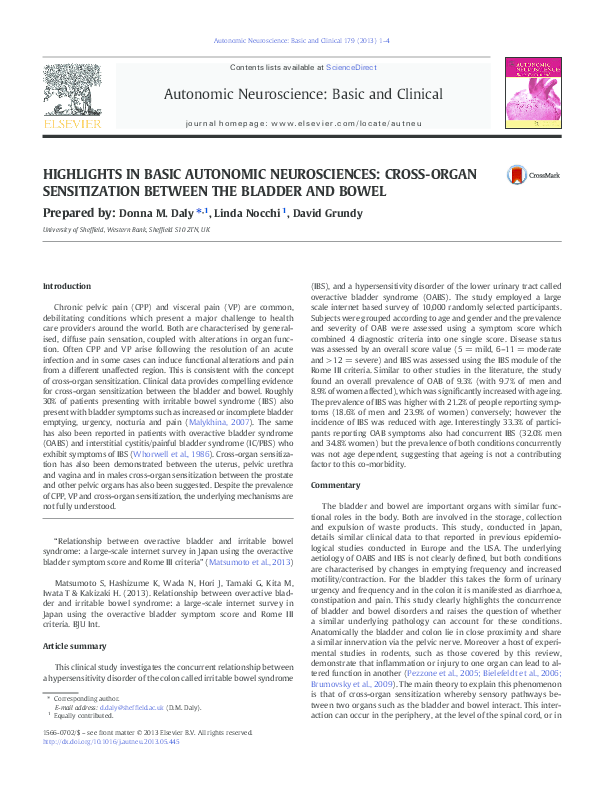 (PDF) Highlights in basic autonomic neurosciences: Cross-organ ...