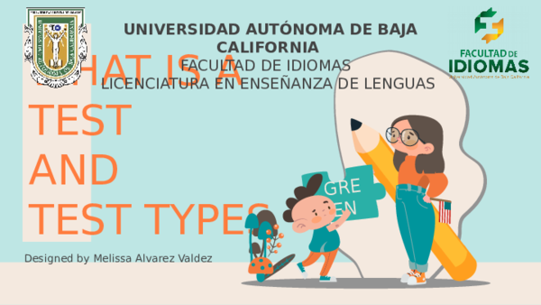 (PPT) WHAT IS A TEST AND TEST TYPES