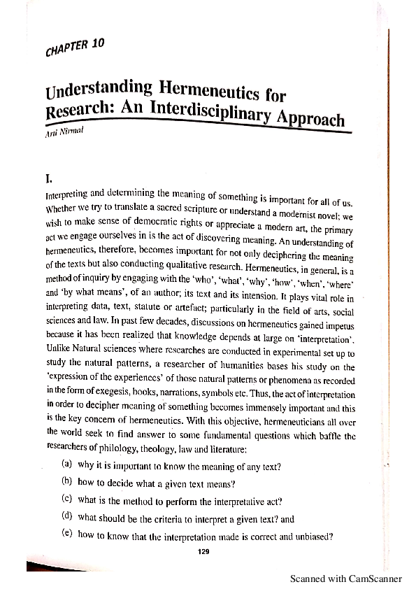 (PDF) Understanding Hermeneutics for Research: An Interdisciplinary Approach