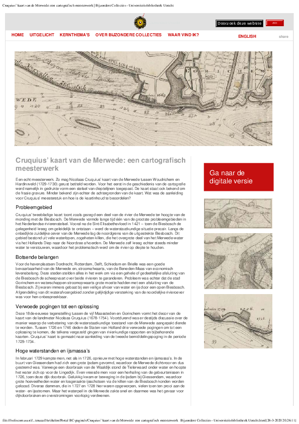(PDF) Cruquius’ map of the Merwede: a cartographic masterpiece ...