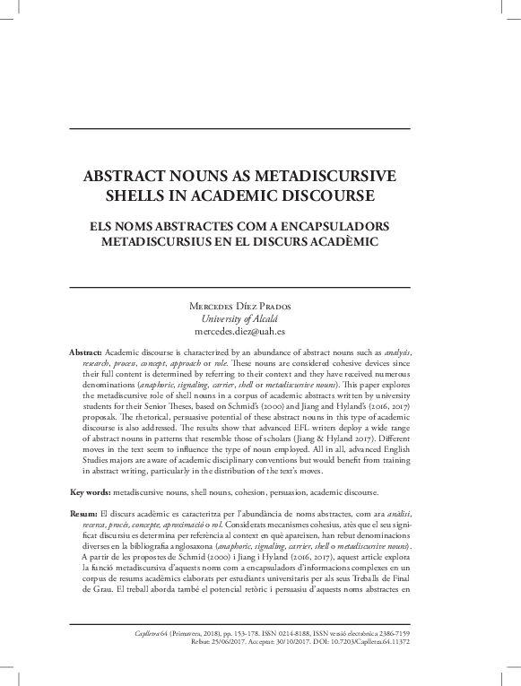 metadiscursive definition