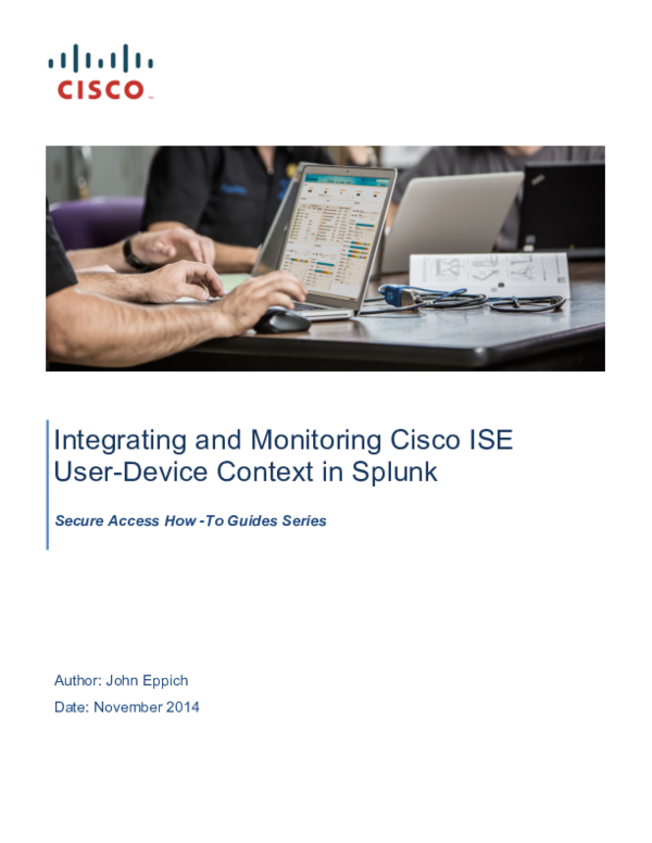 (PDF) Integrating and Monitoring Cisco ISE User-Device Context in ...