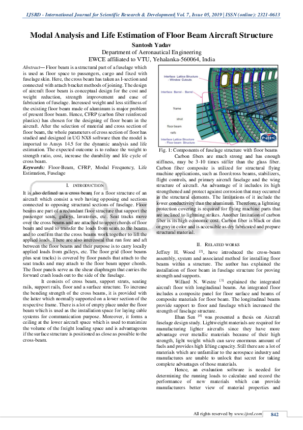 (PDF) Modal Analysis and Life Estimation of Floor Beam Aircraft Structure