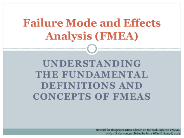 (PDF) UNDERSTANDING THE FUNDAMENTAL DEFINITIONS AND CONCEPTS OF FMEAS ...