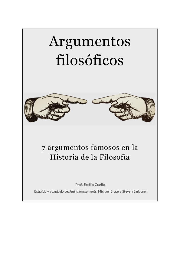 (PDF) Argumentos filosóficos