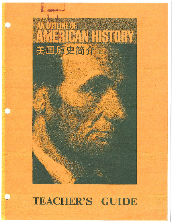 (PDF) Introduction, Teacher's Guide, Outline of American History
