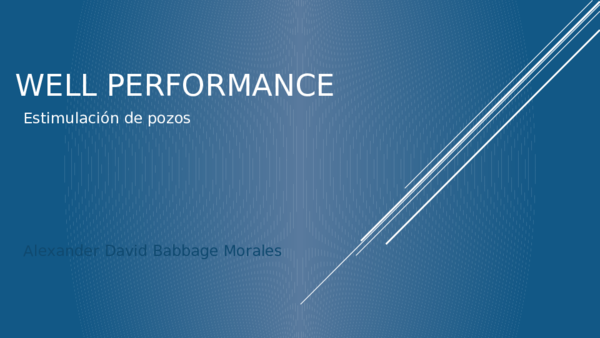 (PPT) Well Performance
