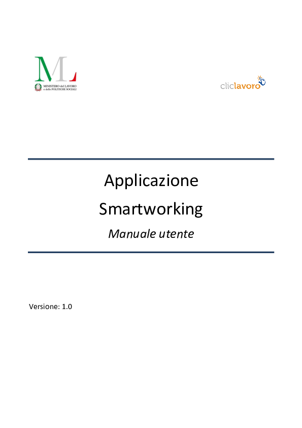 (PDF) Applicazione Smartworking Manuale utente
