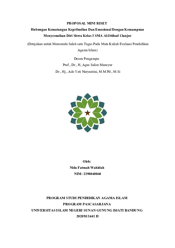 (DOC) PROPOSAL MINI RISET PENDIDIKAN AGAMA ISLAM