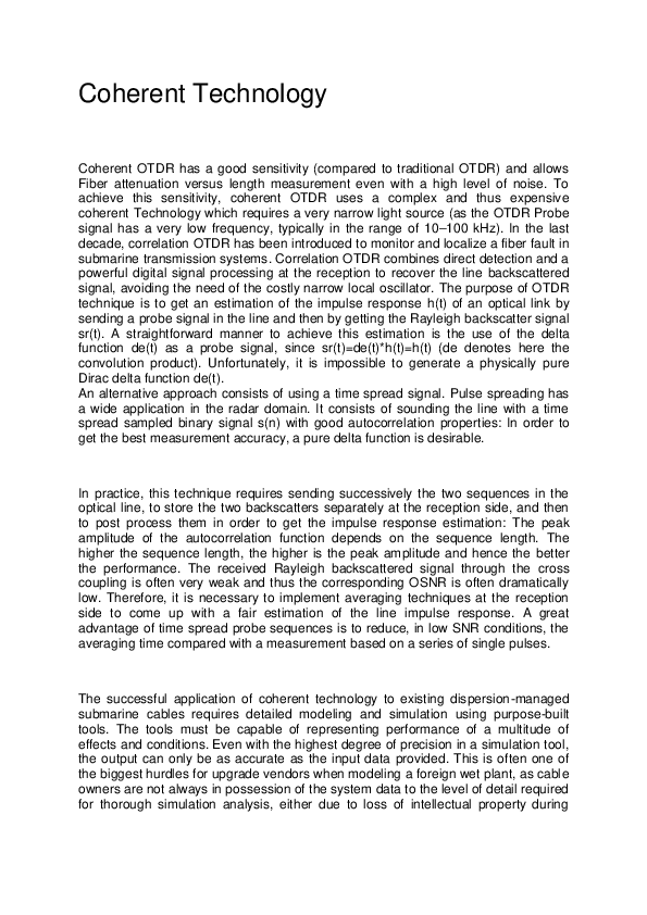(PDF) Coherent Technology
