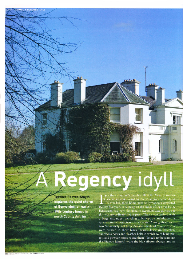 (PDF) A REGENCY IDYLL. BENVARDEN, COUNTY ANTRIM