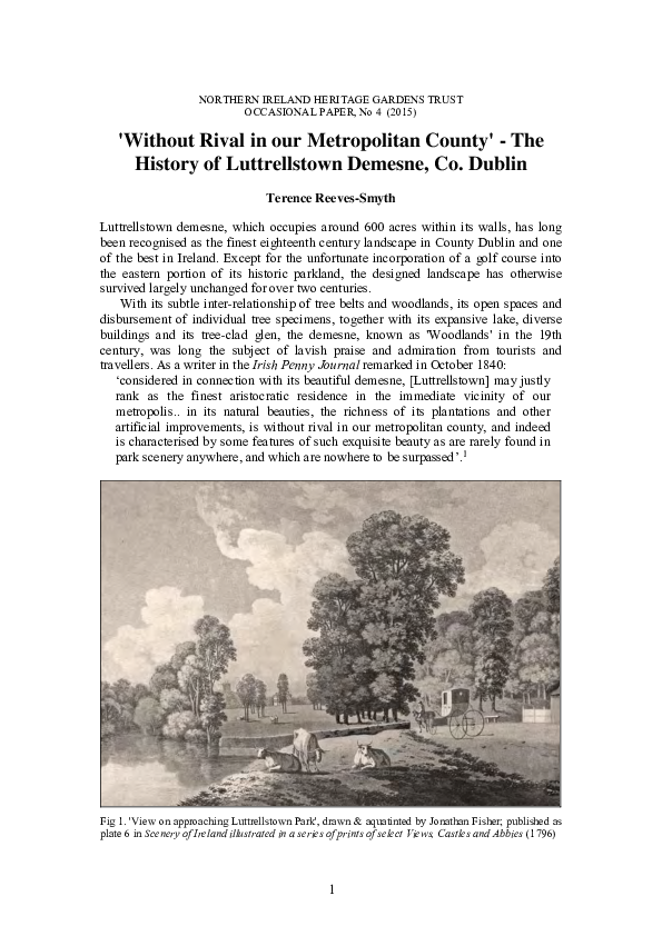 (PDF) 'Without Rival in our Metropolitan County' -The History of ...