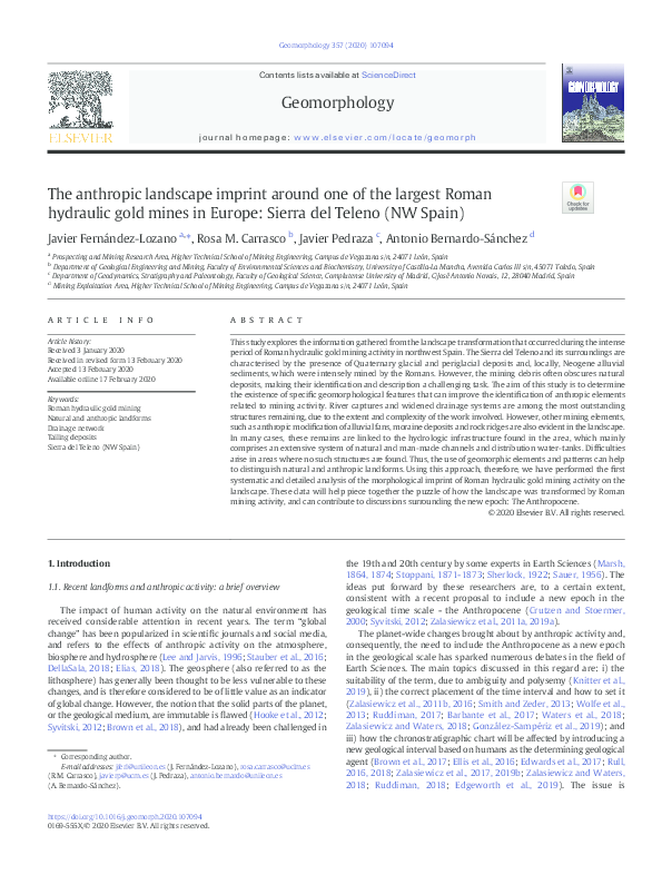 (PDF) The anthropic landscape imprint around one of the largest ...