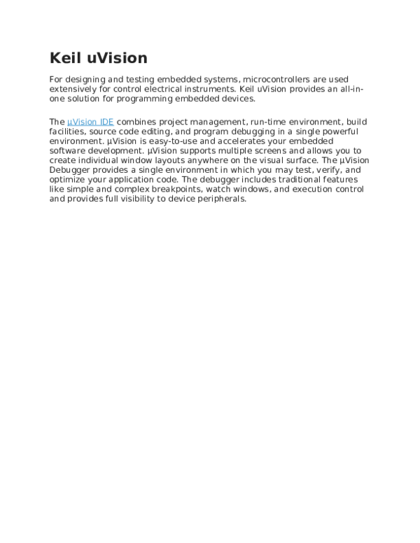 (DOC) Keil uVision
