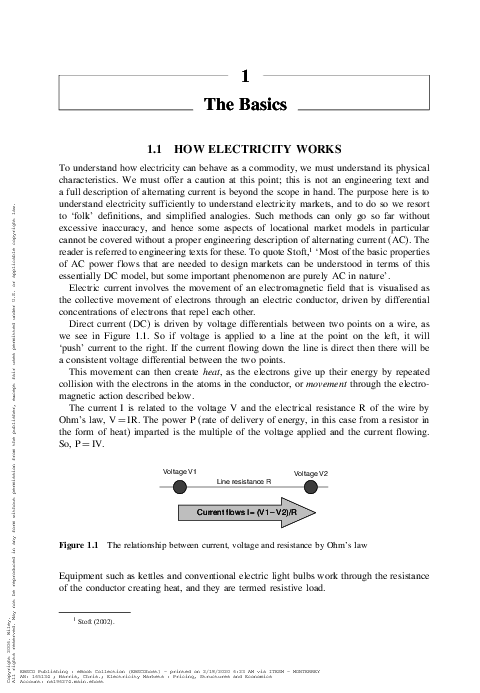 (PDF) The Basics 1.1 HOW ELECTRICITY WORKS