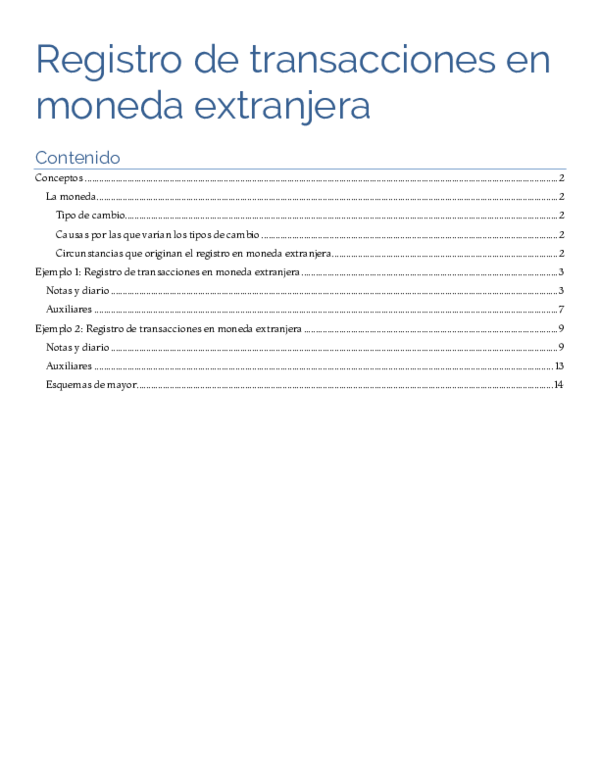 (PDF) Contabilidad de transacciones en moneda extranjera