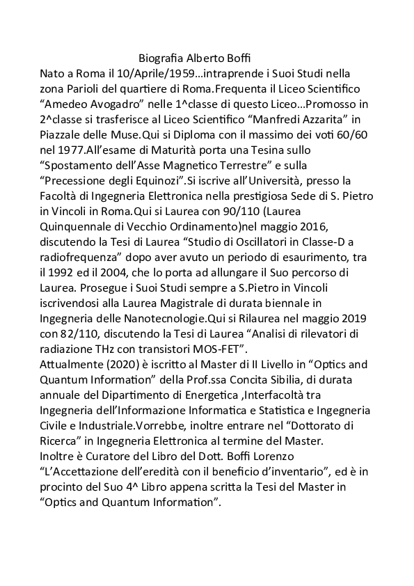 (DOC) Biografia Alberto Boffi