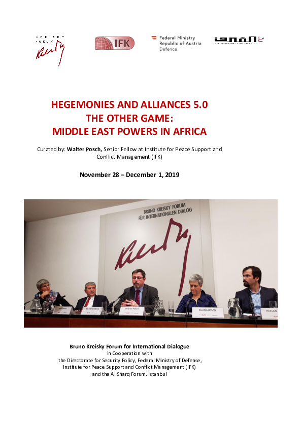 (PDF) THE OTHER GAME: MIDDLE EAST POWERS IN AFRICA (=Hegemonies and ...