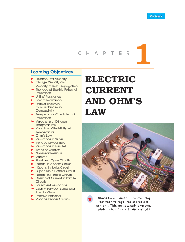 (PDF) ELECTRIC CURRENT AND OHM'S LAW