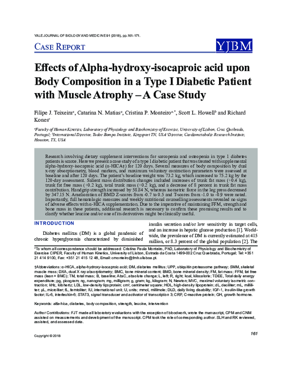 (PDF) Effects of Alpha-hydroxy-isocaproic acid upon Body Composition in ...