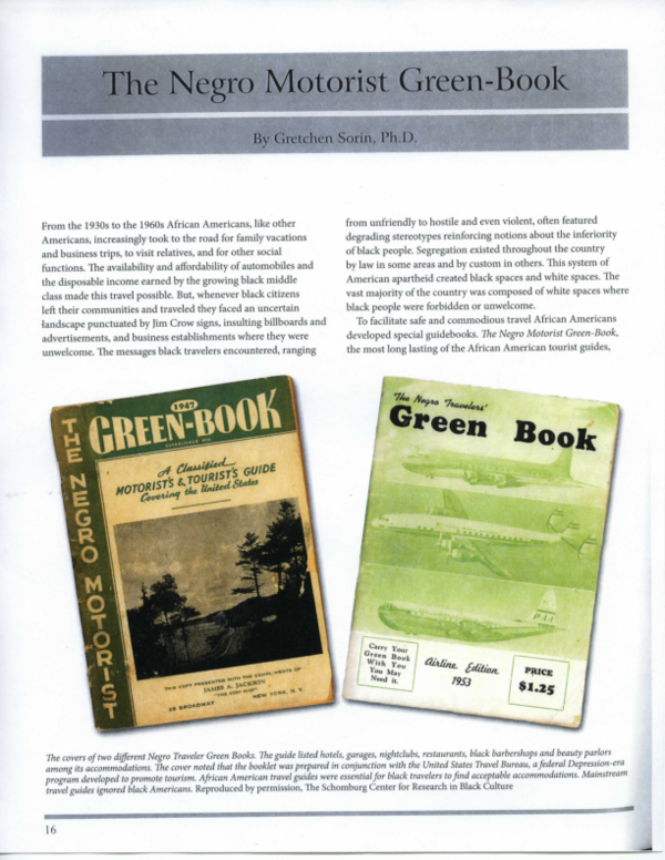 (PDF) The Negro Motorist Green-Book