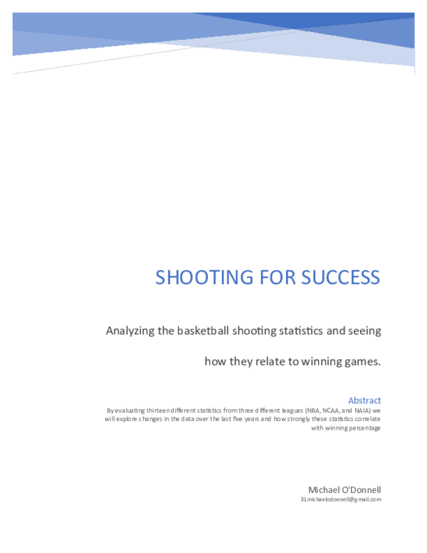 (DOC) Shooting for Success