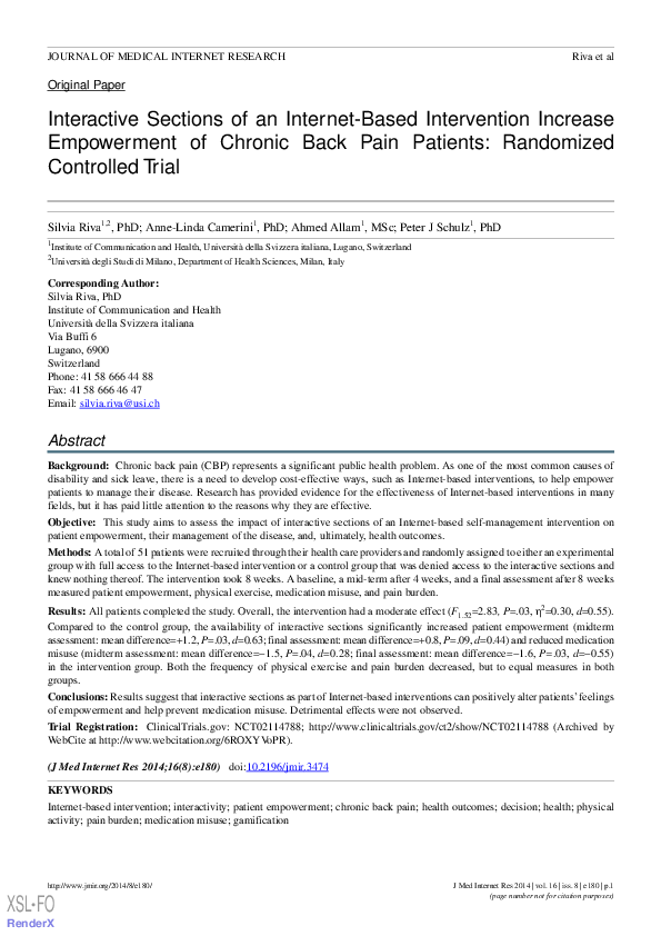 (PDF) Interactive Sections of an Internet-Based Intervention Increase ...