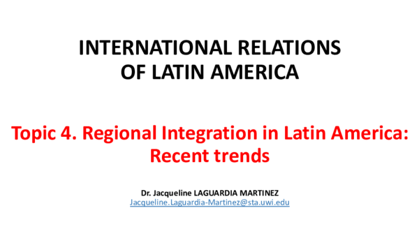 (PDF) Regional Integration in Latin America