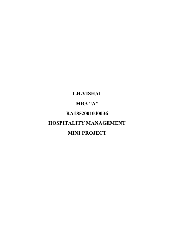 (DOC) HOTELS MINI PROJECT