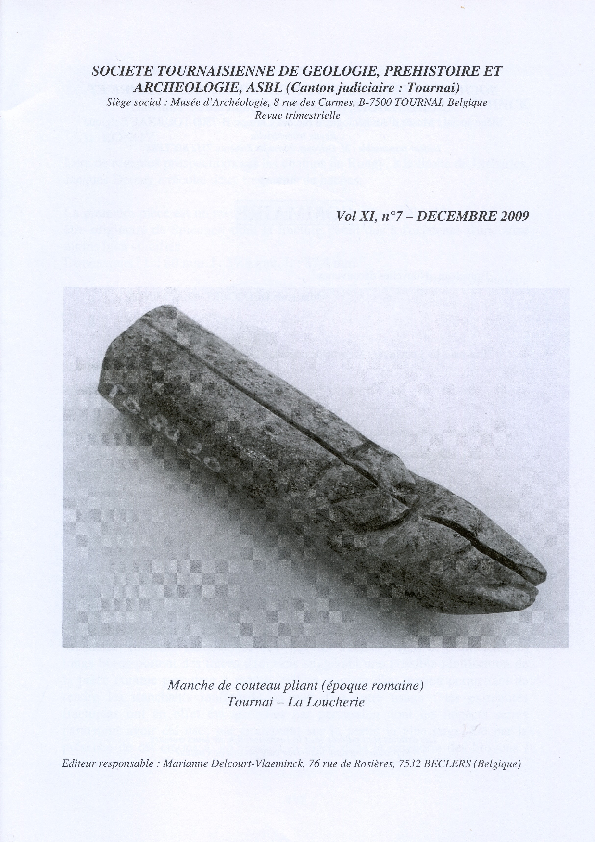 (PDF) Artefacts préhistoriques, protohistoriques et gallo-romains découverts à Ormeignies (Ath ...
