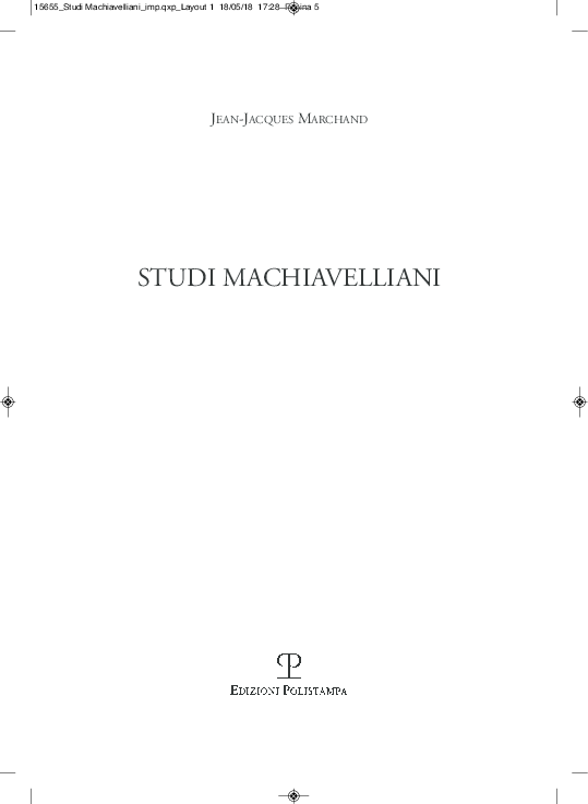 (PDF) Jean-Jacques Marchand, “Un progetto di colpo di mano contro Pisa ...
