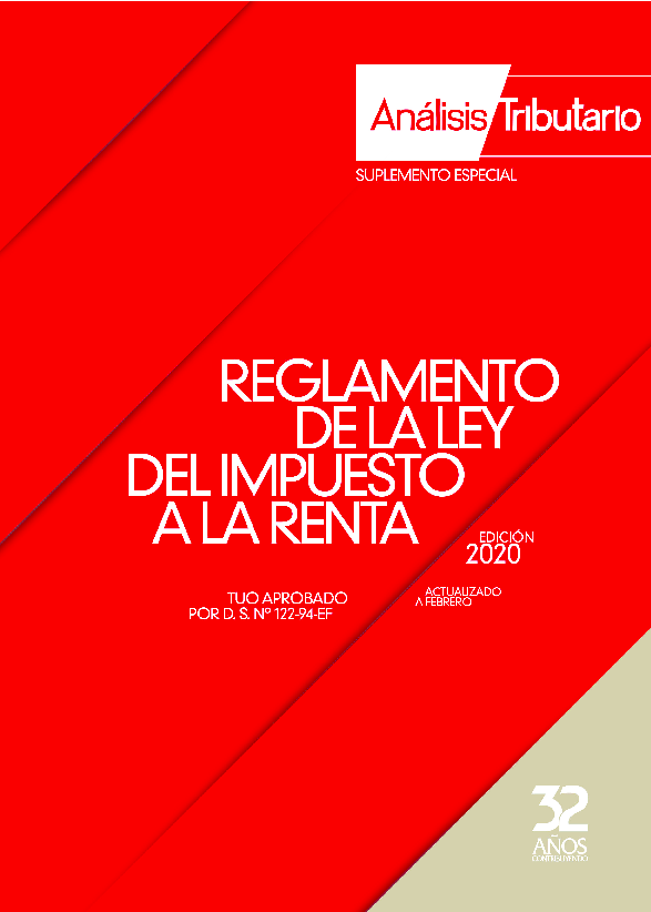 (PDF) IMPUESTO A LA RENTA. ACTUALIZADO 2020