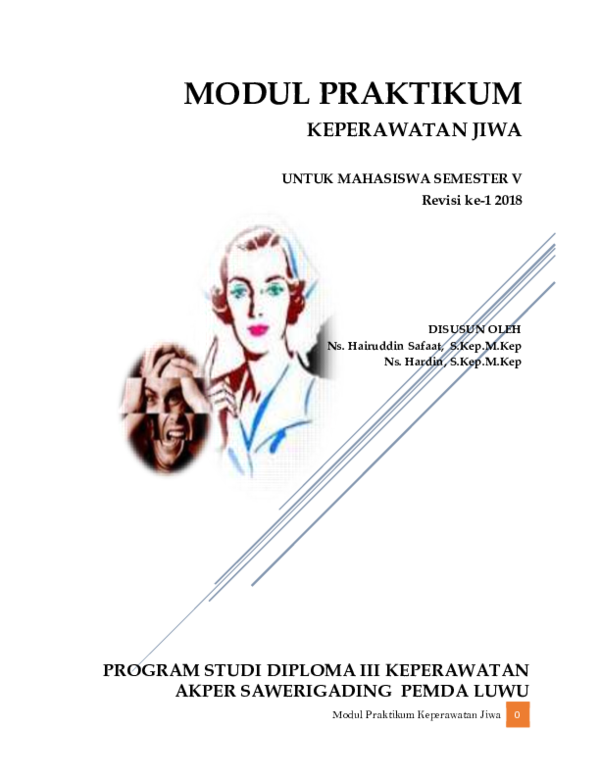 (PDF) Modul Praktikum Keperawatan Jiwa 0 PROGRAM STUDI DIPLOMA III KEPERAWATAN AKPER ...