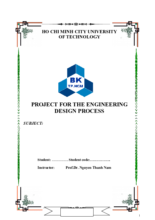 (DOC) Project of Engineering Design Process