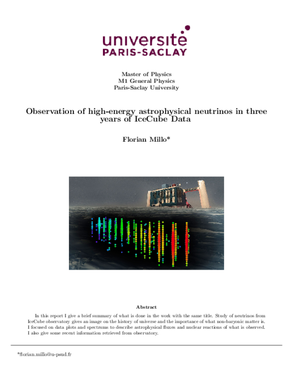 (PDF) Observation of high-energy astrophysical neutrinos in three years ...