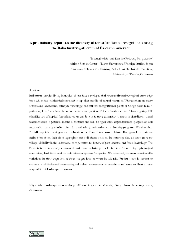 (PDF) A preliminary report on the diversity of forest landscape ...