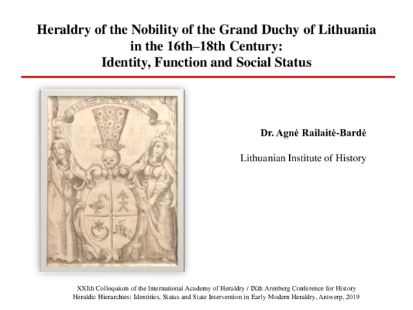 (PDF) Heraldry of the nobility of the Grand Duchy of Lithuania in the ...