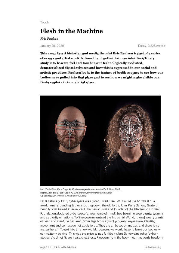 (PDF) Flesh in the Machine