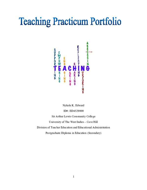 (DOC) Practicum Portfolio (2)