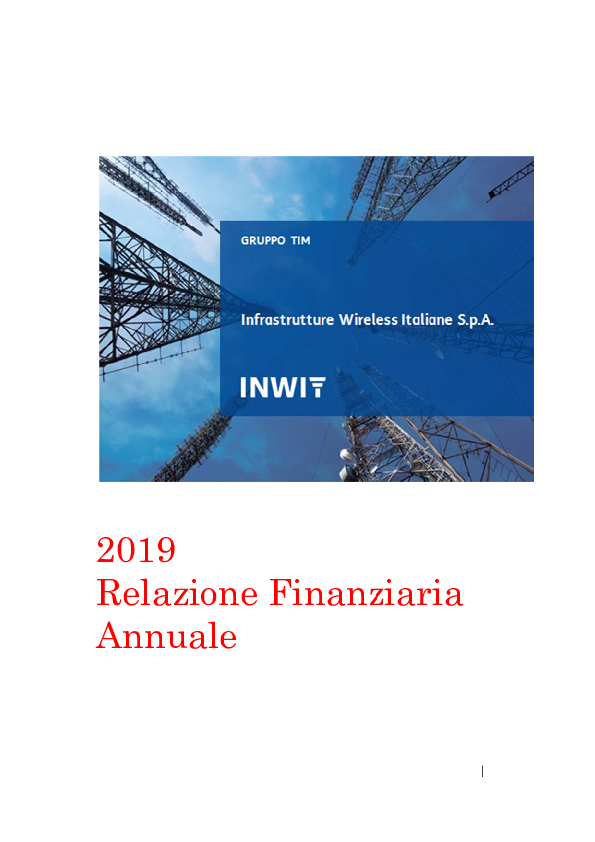 (PDF) Inwit - Relazione Finanziaria Annuale 2019