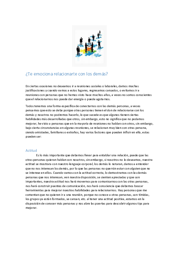 (PDF) Te emociona relacionarte con los demás