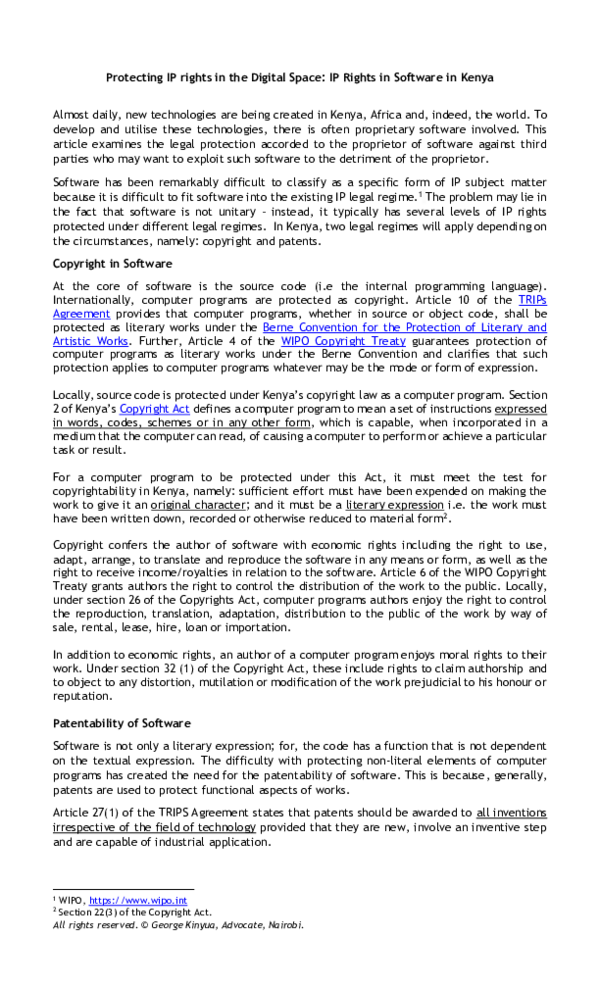 (PDF) Protecting Intellectual Property Rights in the Digital Space: IP ...